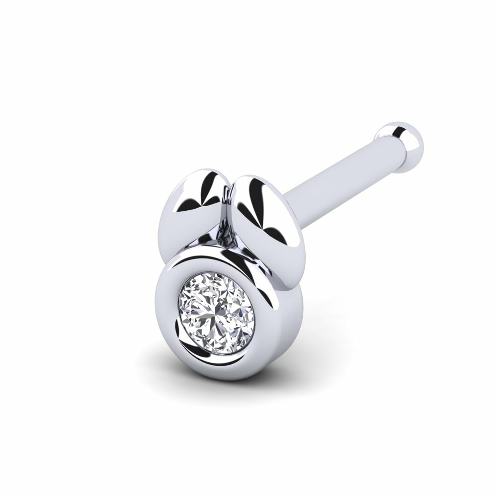 Hochwertige GLAMIRA Nasenpiercing Urumi mit 0.015 Karat Diamant Rund ...