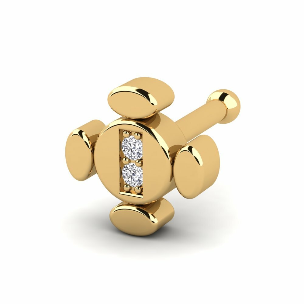 Koop GLAMIRA Neus Pin Braith in 0.01 Karaat Rond geslepen 9K Geel Diamant | GLAMIRA.nl