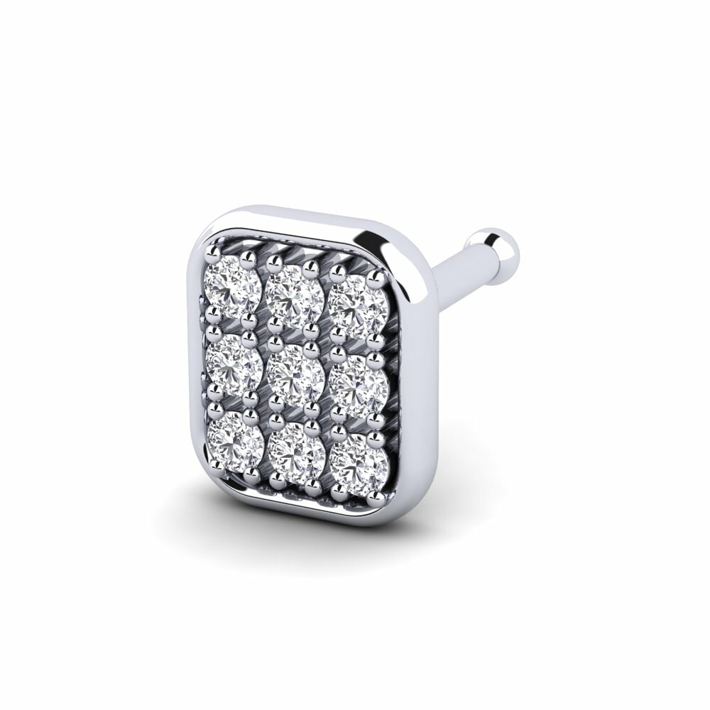 Hochwertige GLAMIRA Nasenpiercing Orobel mit 0.045 Karat Diamant Rund ...