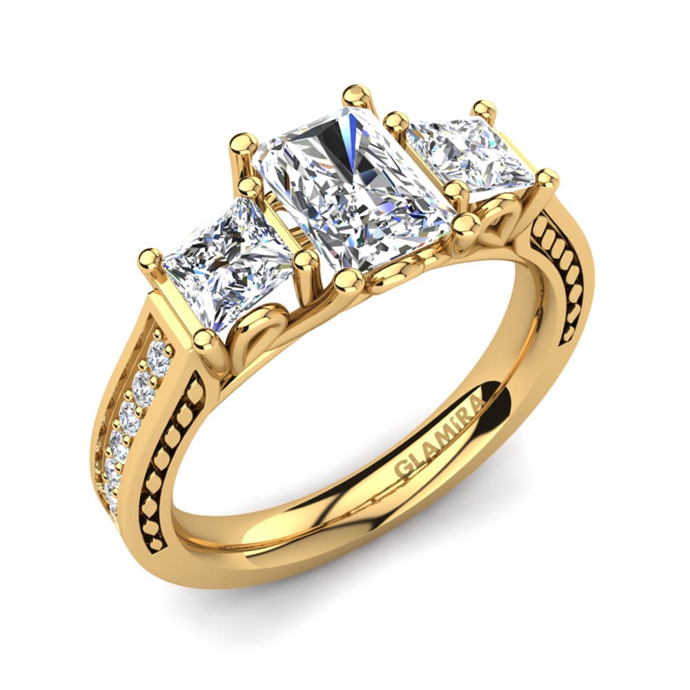 Buy 1.82 Carat Mixed cut 14ct Yellow Gold Diamond Engagement Ring ...