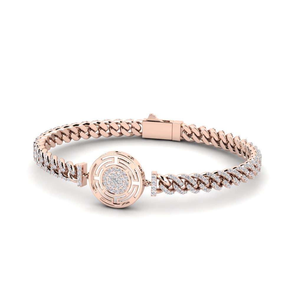 Compre Pulsera de Mujer Bitionian en corte Redondo 0.03 Quilates 9k Oro ...