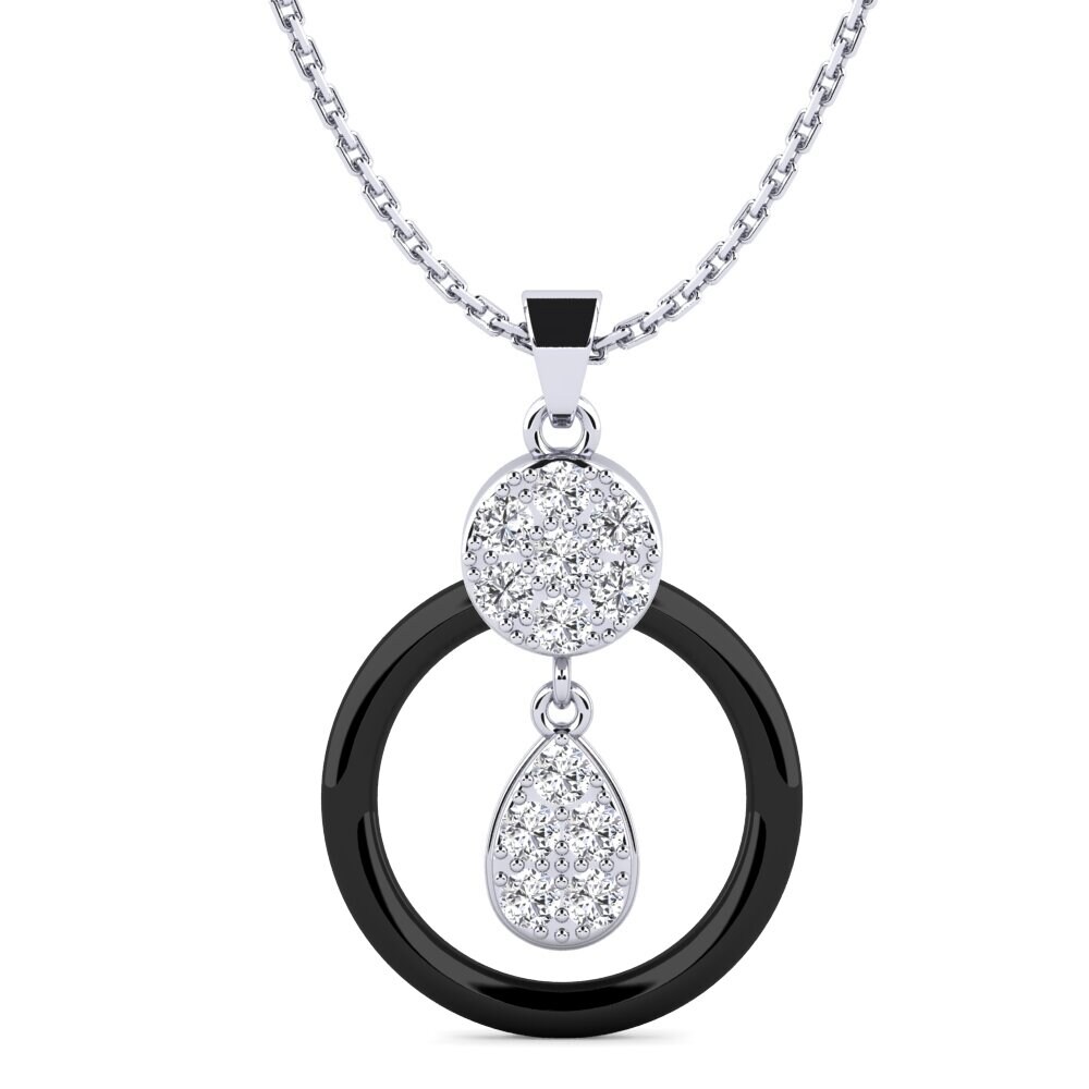 Shop 0.36 Carat Round cut 18ct White Gold Diamond Women's Pendant Cherilyn online | GLAMIRA.com.ph