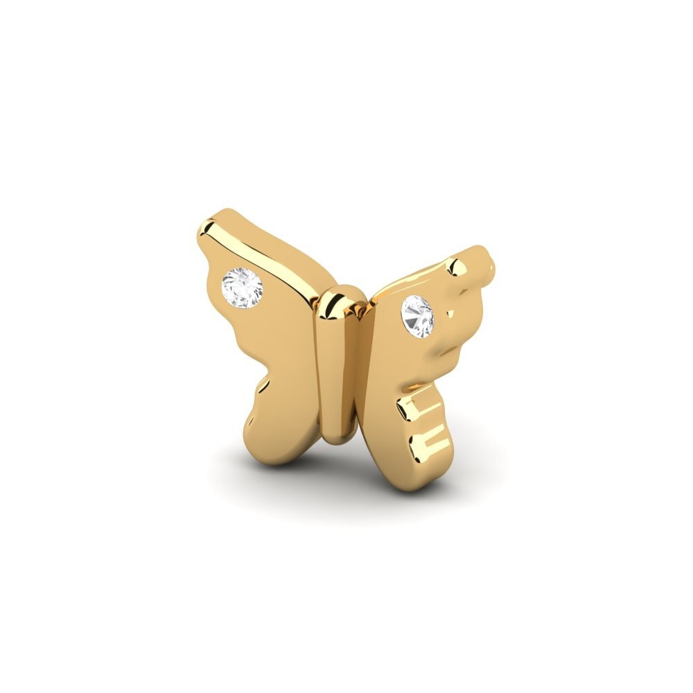 Izberite GLAMIRA Uhan za nos Grissa v Okroglo rezanju 0.01 Karat 14k ...