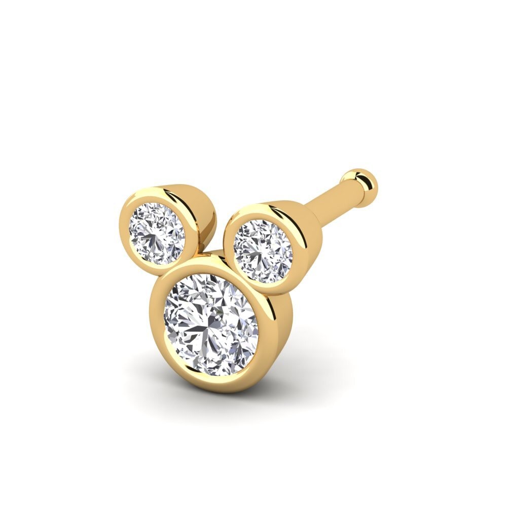 Entdecken Sie GLAMIRA Nasenpiercing Iquitos mit 0.07 Karat Diamant Rund ...