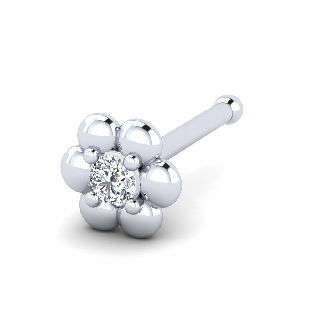 Hochwertige GLAMIRA Nasenpiercing Kathel mit 0.015 Karat Diamant Rund ...