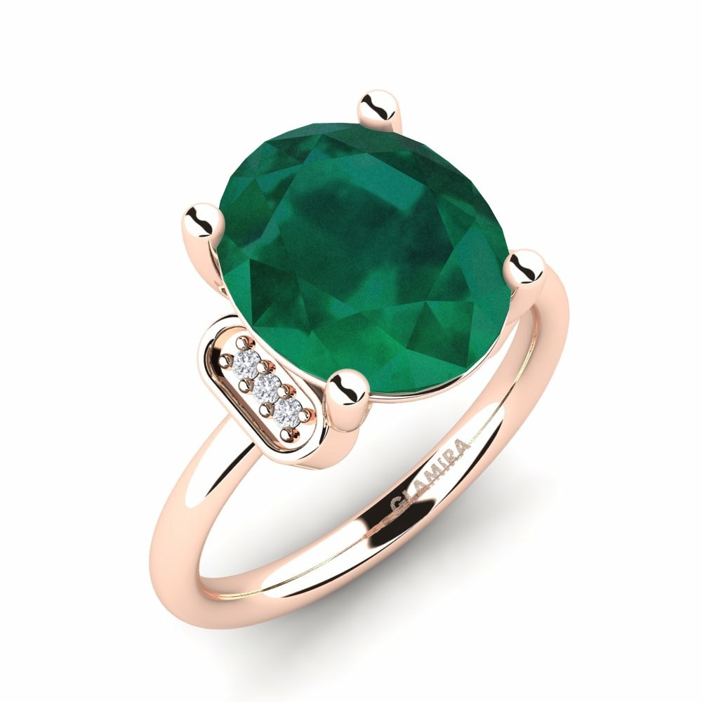 Entdecken Sie Glamira Ringe Marcisha mit 4.5 Karat Smaragd Oval Rotgold ...