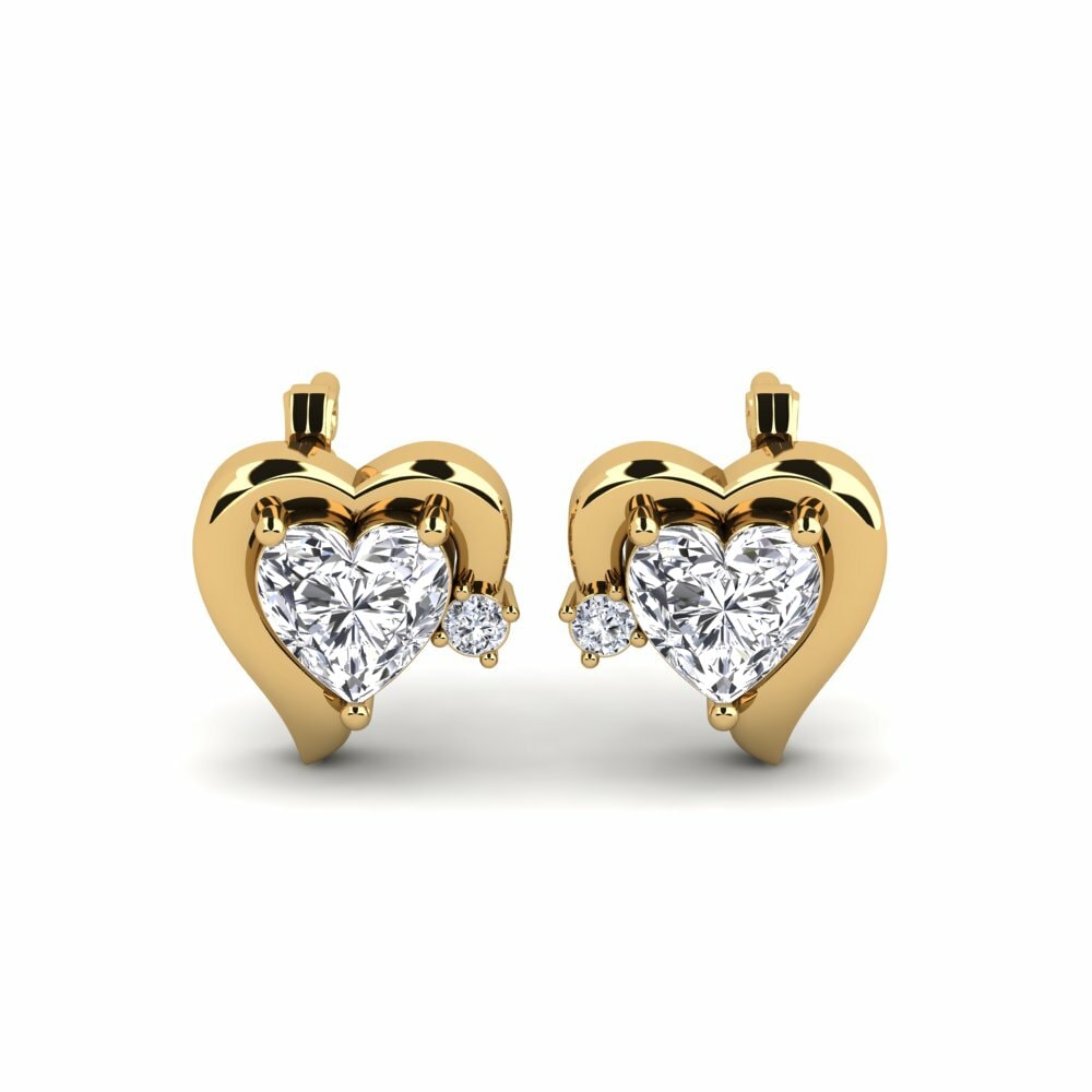 Pērc Sievietes auskars Mihaella ar 1.52 Karāts Sirds griezuma ...