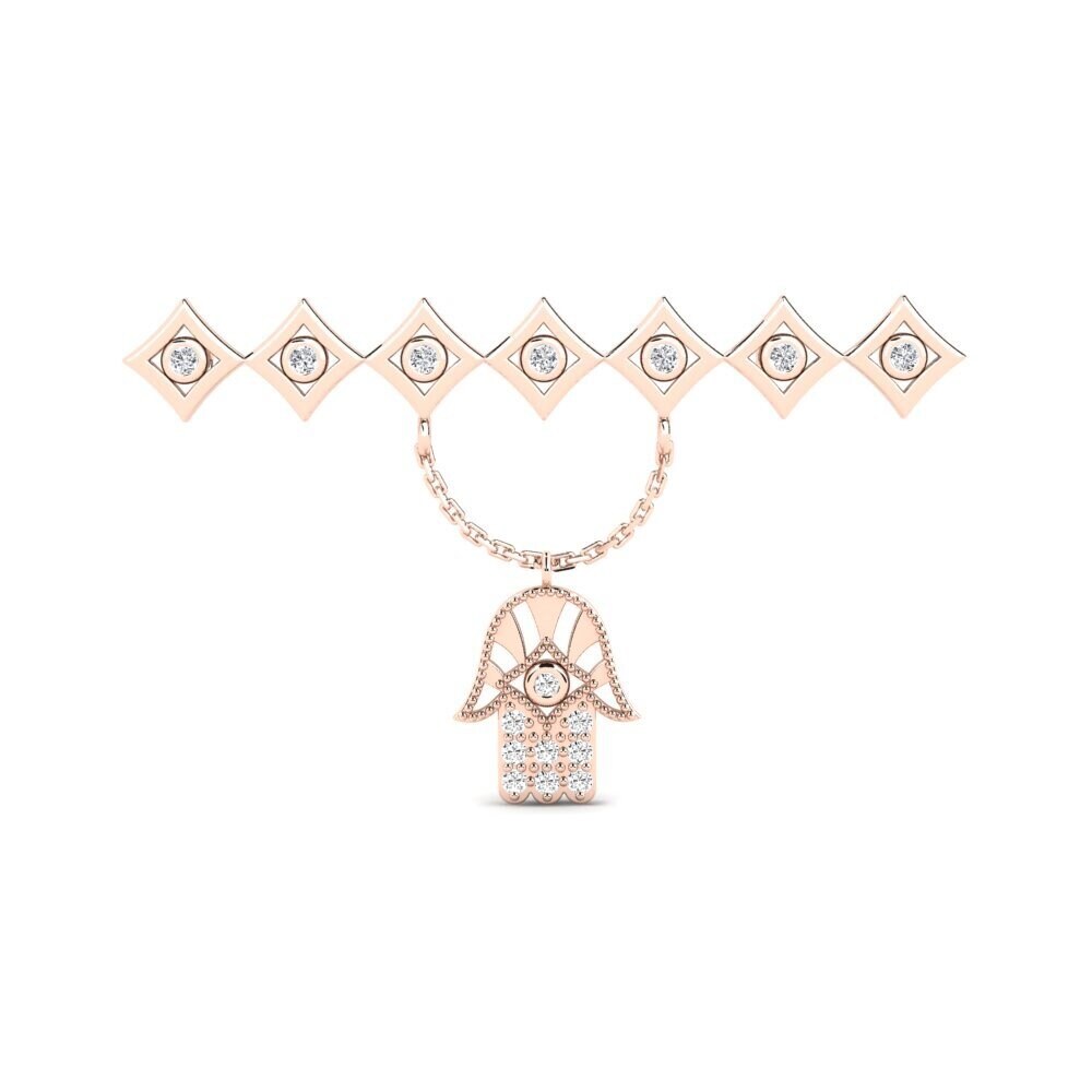 Kúpiť GLAMIRA Sponka do vlasov Symagic s Okrúhle rez 0.126 Karát Moissanit Červené-375 | GLAMIRA.sk