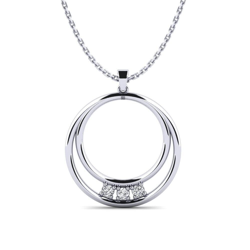 Compre Colgante de Mujer Terica en corte Redondo 0.09 Quilates 9k Oro ...