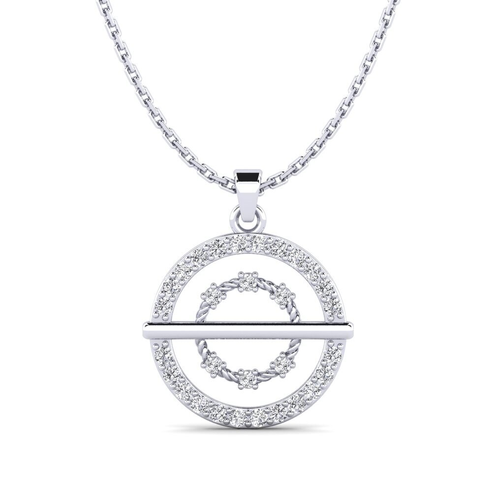 Shop Now 0.276 Carat Round cut 18ct White Gold Moissanite Women's ...