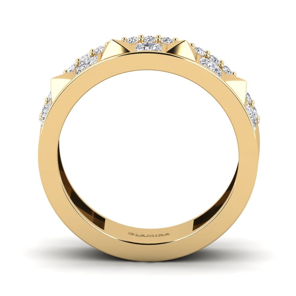 Order 1 Carat Princess cut 14K Yellow Gold Diamond GLAMIRA Men's Ring ...