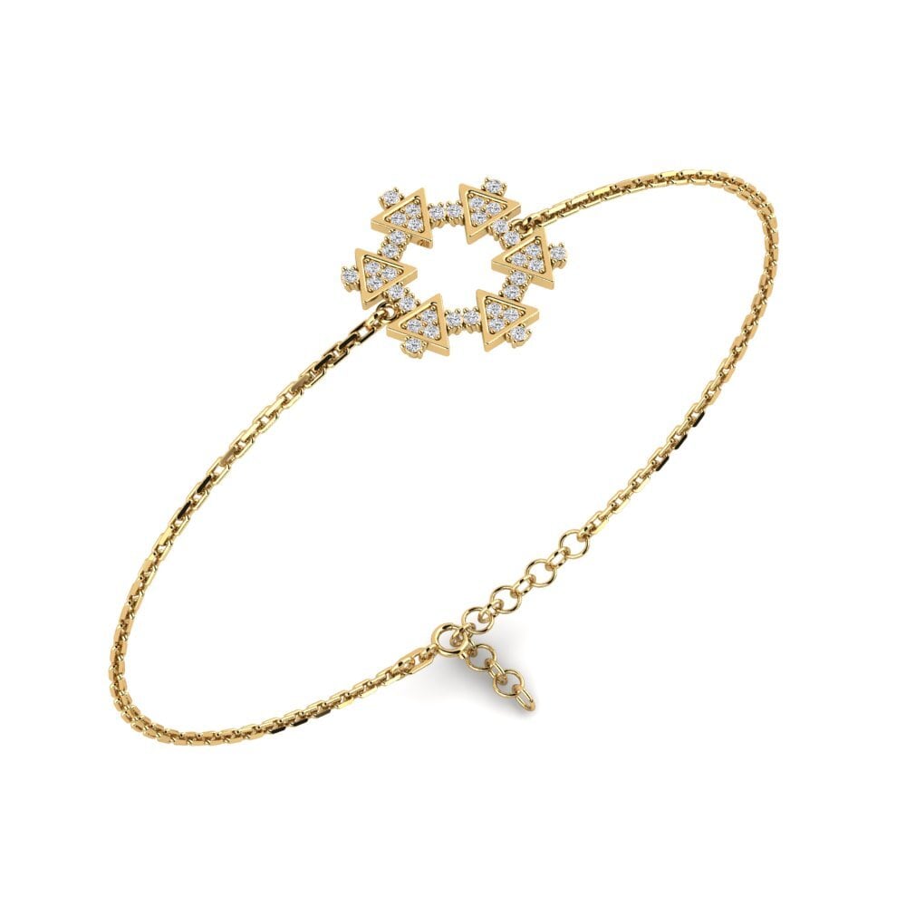 Achetez Bracelet pour femme Ayina en Or Jaune 750 Diamant 0.216 Carats ...