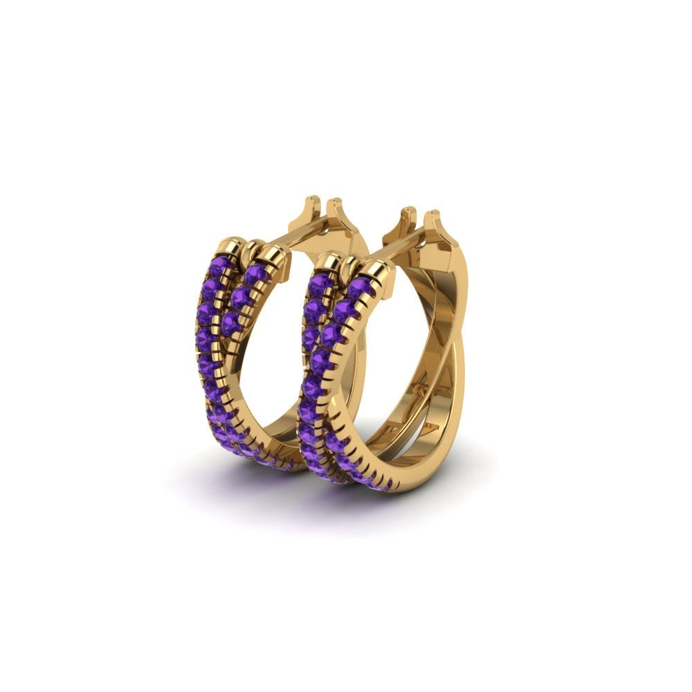 Pērc GLAMIRA Creolen Melissa ar 0.36 Karāts Apaļš griezuma Dzeltenais ...