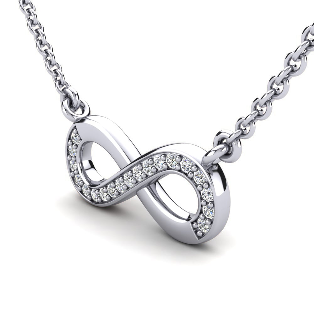 Pērc Sievietes kaklarota Longina ar 0.152 Karāts Apaļš griezuma 925 ...