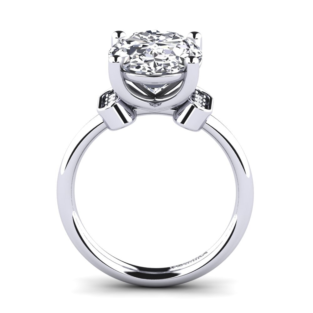 Achetez Glamira Bague Marcisha en Or Blanc 375 Moissanite 4.5 Carats ...