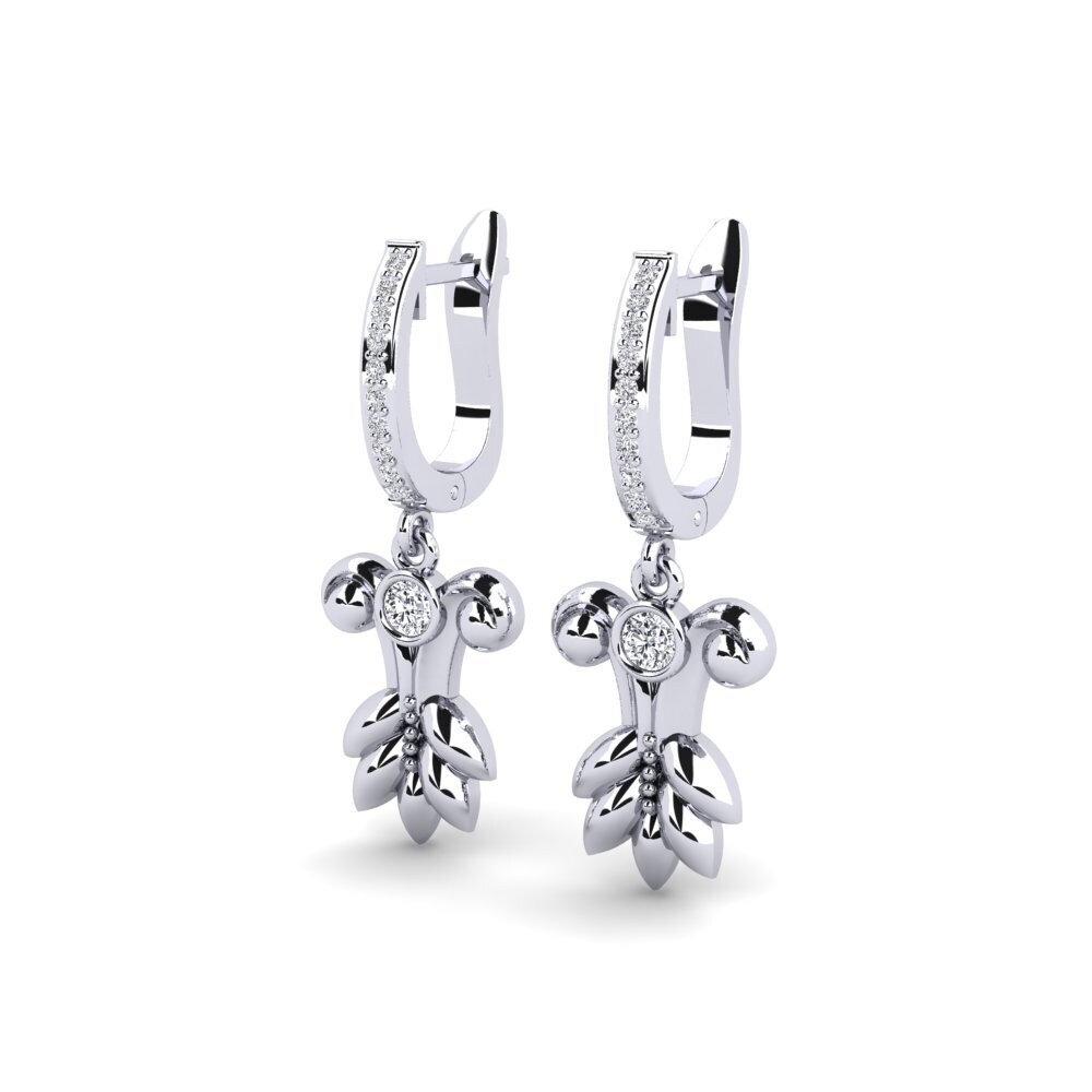 Compre Pendiente de mujer Eonism en corte Redondo 0.2 Quilates 9k Oro ...