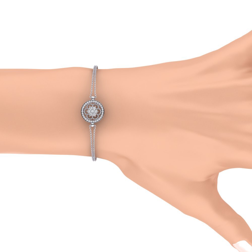 Pērc Sievietes rokassprādze Chalutier ar 0.21 Karāts Apaļš griezuma ...