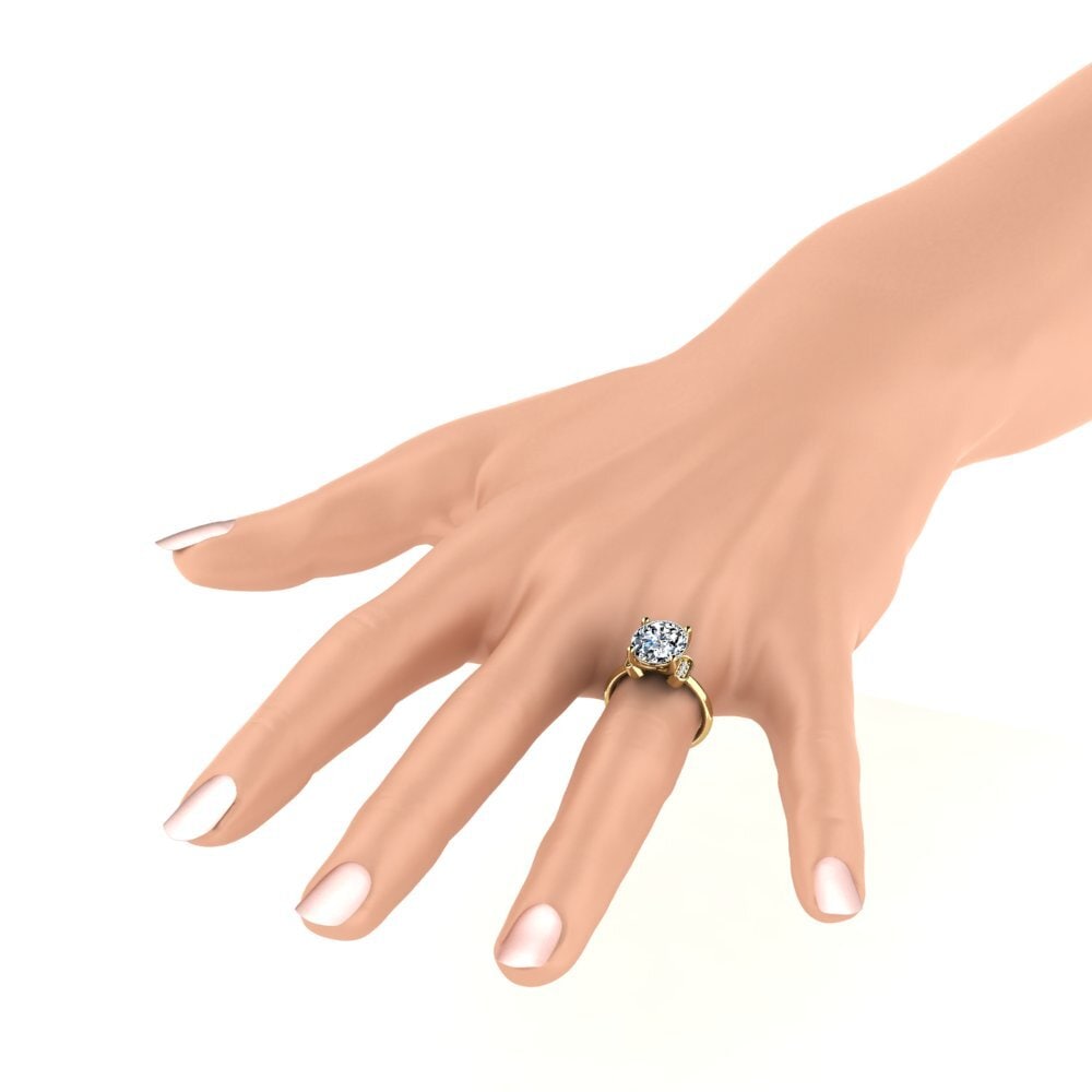 Pedir Glamira Anillo Marcisha en corte Oval 4.5 Quilates 14k Oro ...